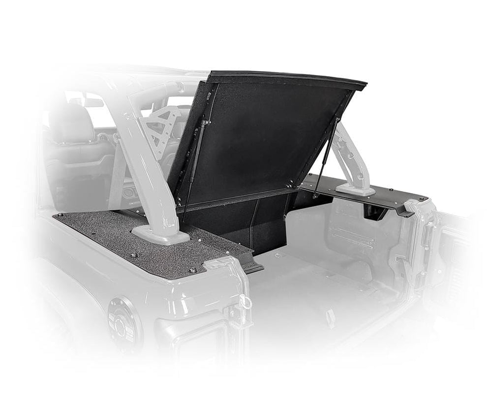 DV8 Offroad | Jeep JL 4-Door Rear Storage Security Cover — Solar Guys Pro