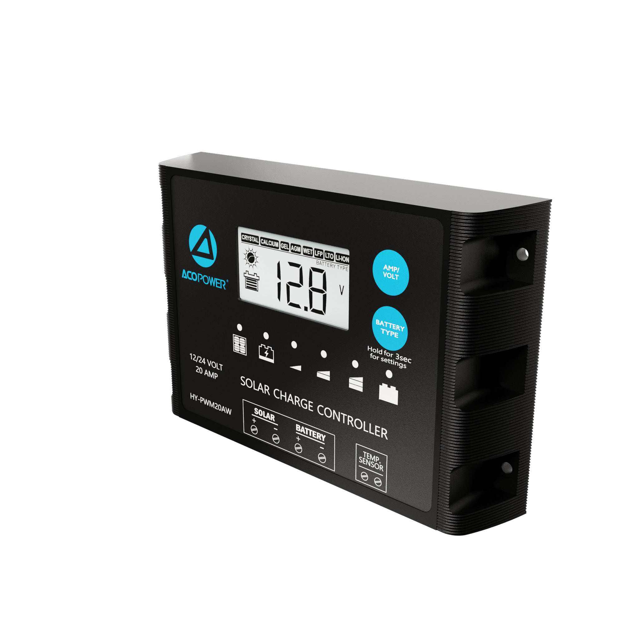 ACOPower ProteusX 20A PWM Solar Charge Controller — Solar Guys Pro