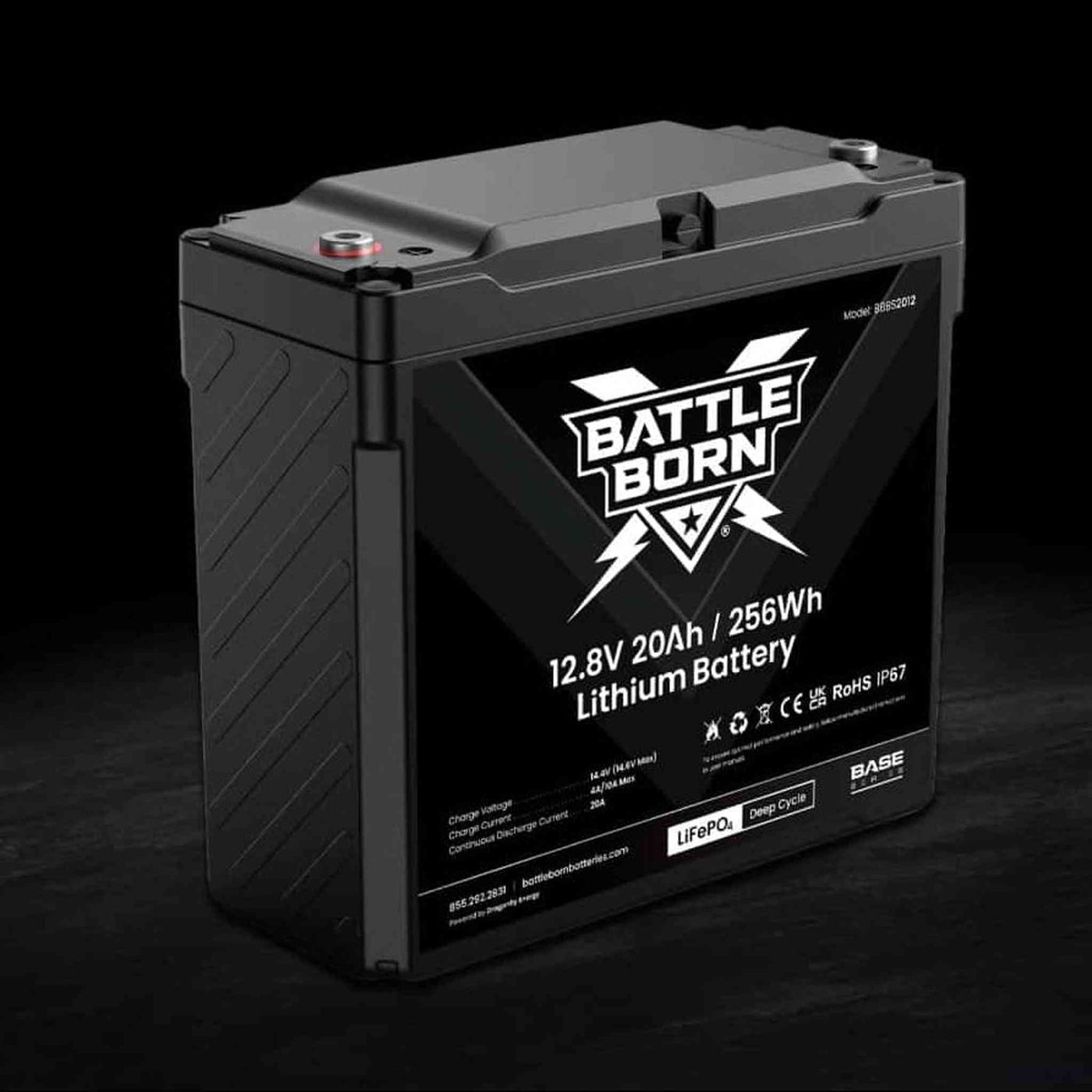 Battle Born Batteries 75Ah 12V Group 24 LiFePO4 Heated Battery Kit ...