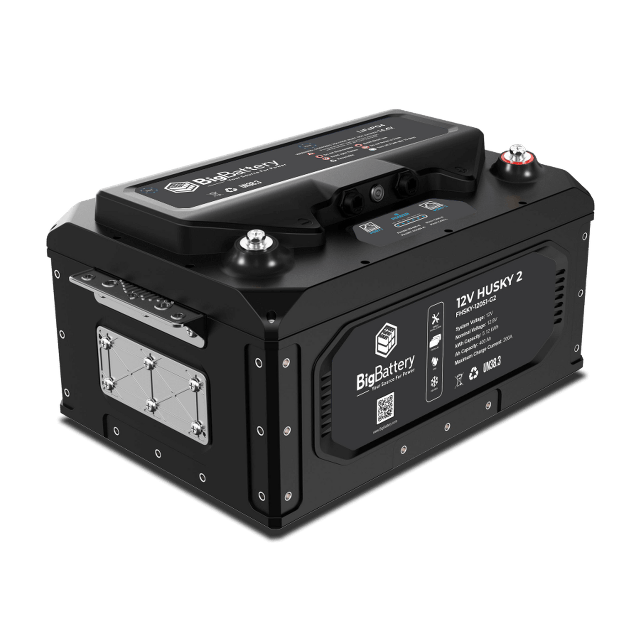 Big Battery 12V 2X HUSKY 2 KIT – AIMS + CHARGER — Solar Guys Pro