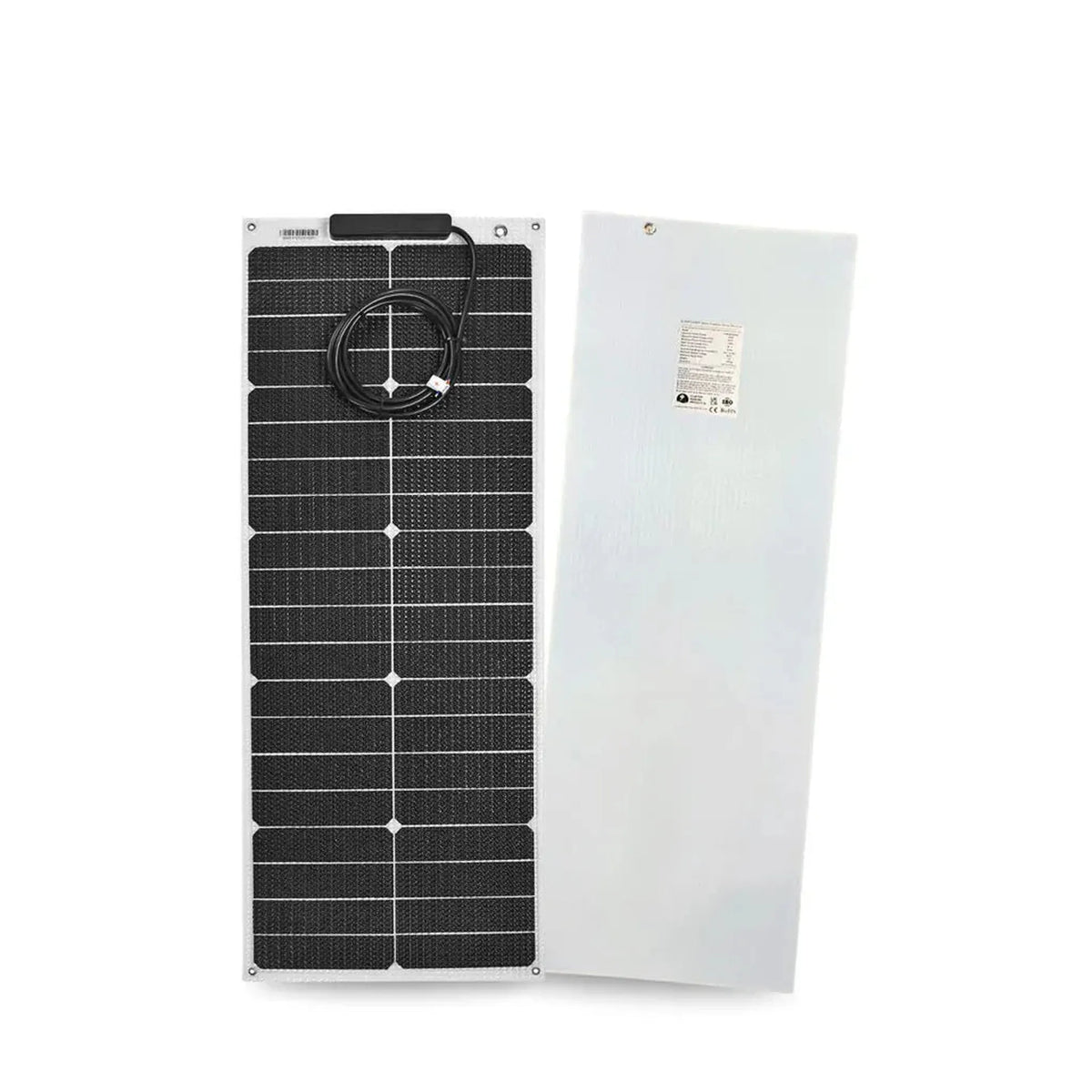 Custom Marine | 65 Watt Walkable Semi-Rigid Solar Panel - Carbon Fiber ...