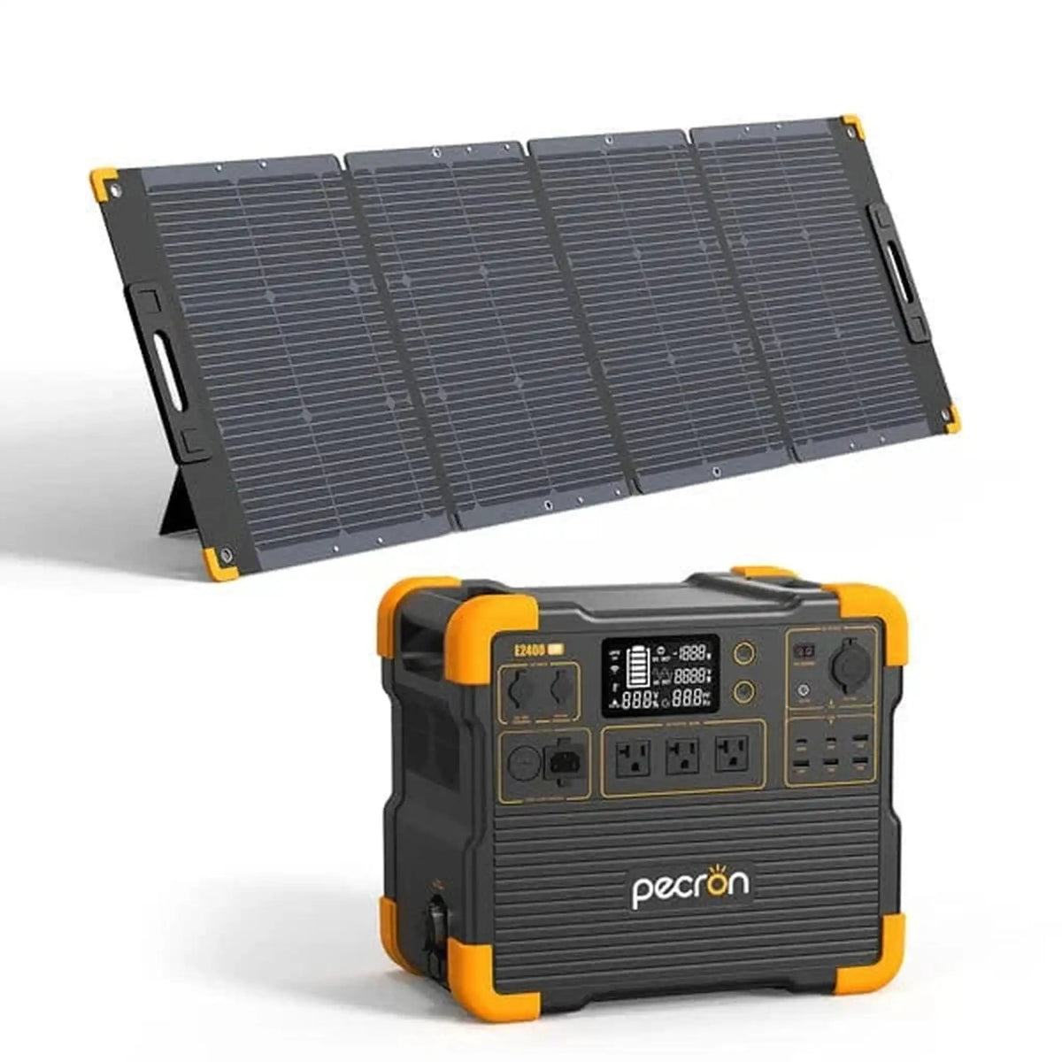 PECRON E2400LFP Portable Power Station + 300W Solar Kits — Solar Guys Pro