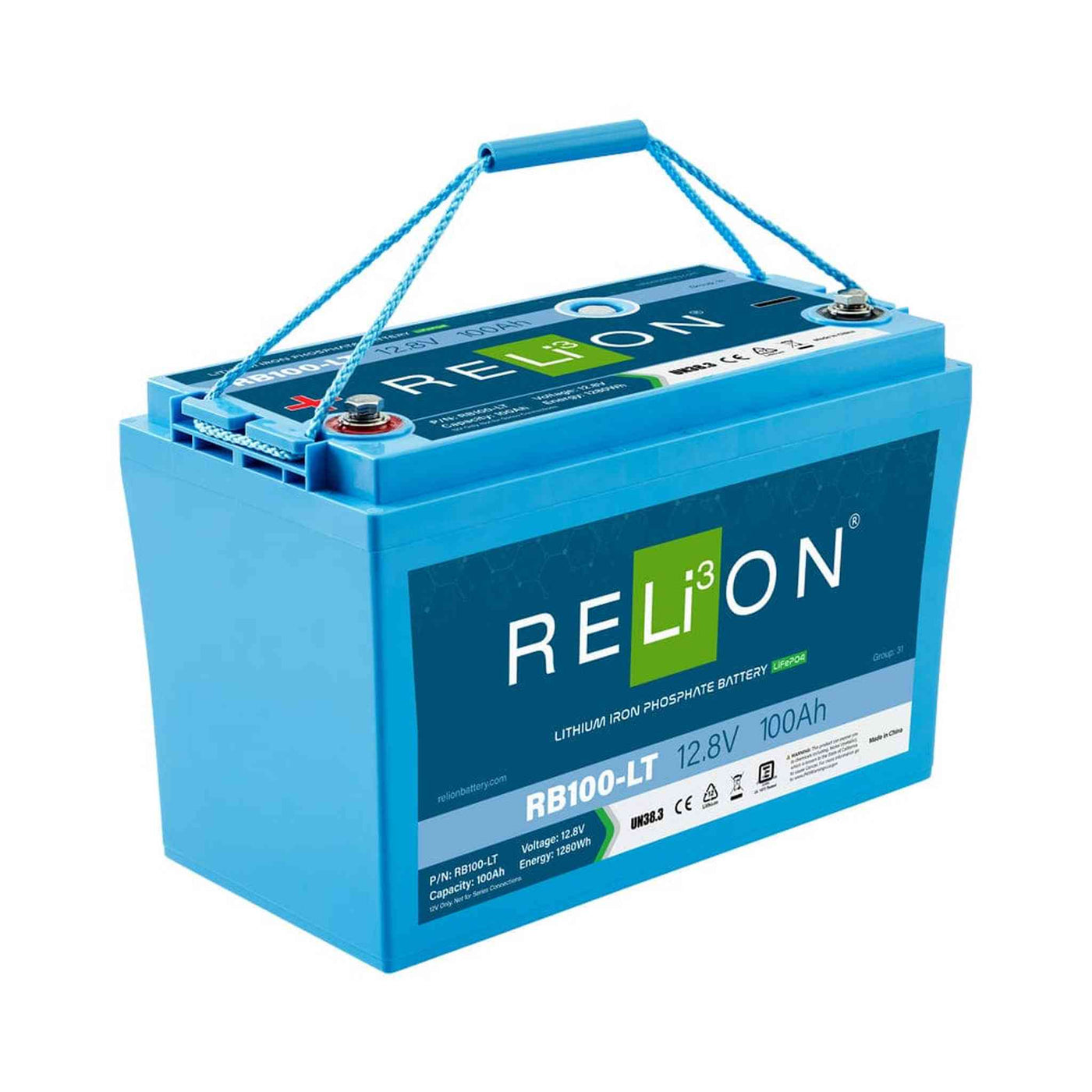 RELiON RB100-HP, High Peak LIFEPO4 Legacy Lithium Dual Purpose Battery ...