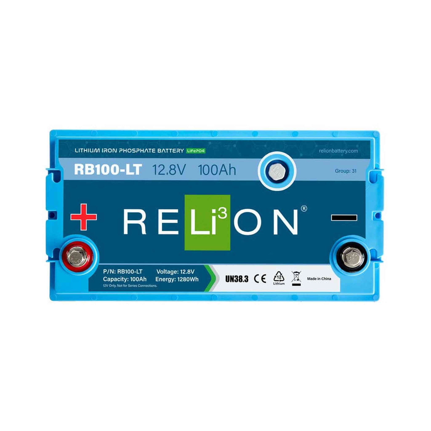 RELiON RB100-HP, High Peak LIFEPO4 Legacy Lithium Dual Purpose Battery ...