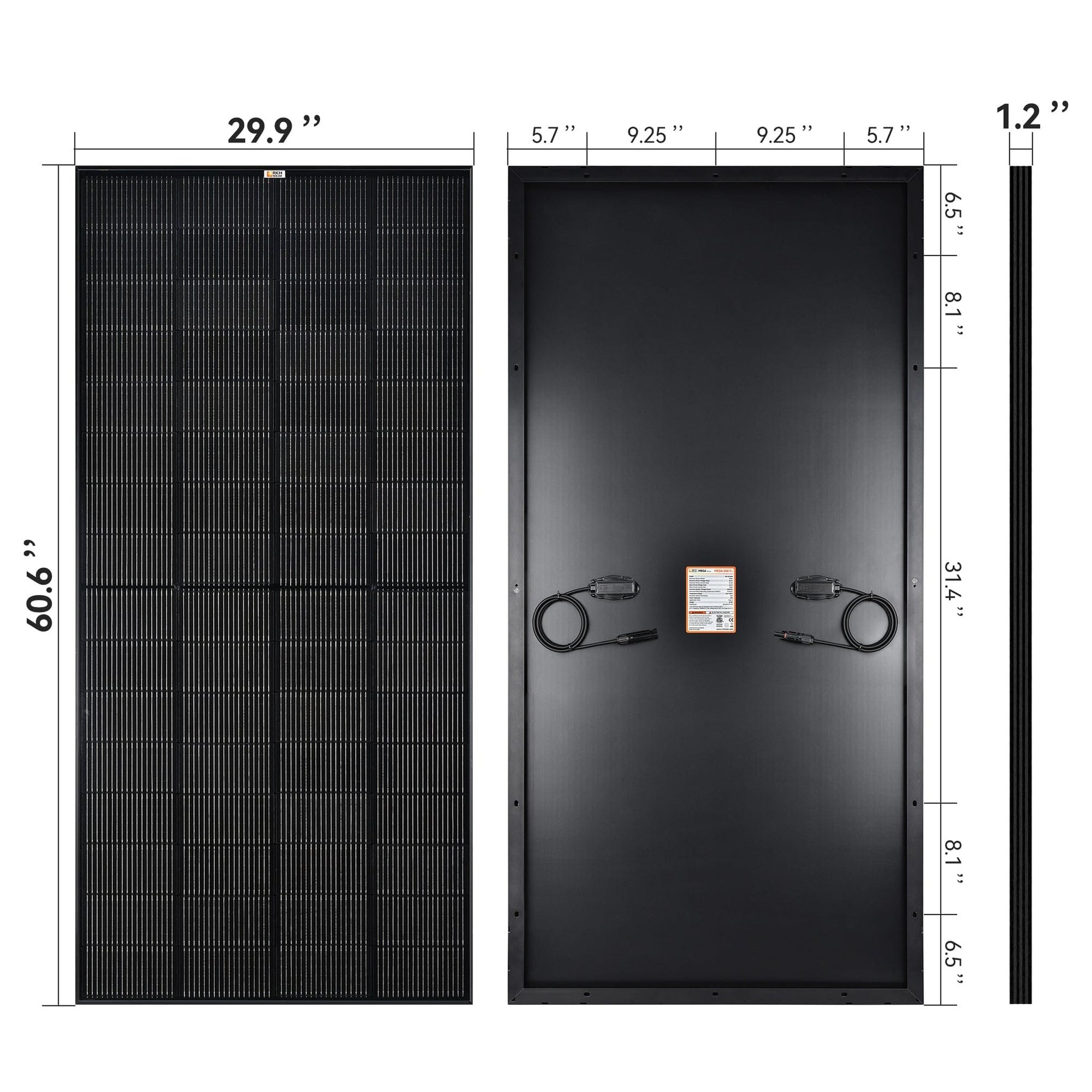 Rich Solar MEGA 250W 12V Solar Panel — Solar Guys Pro