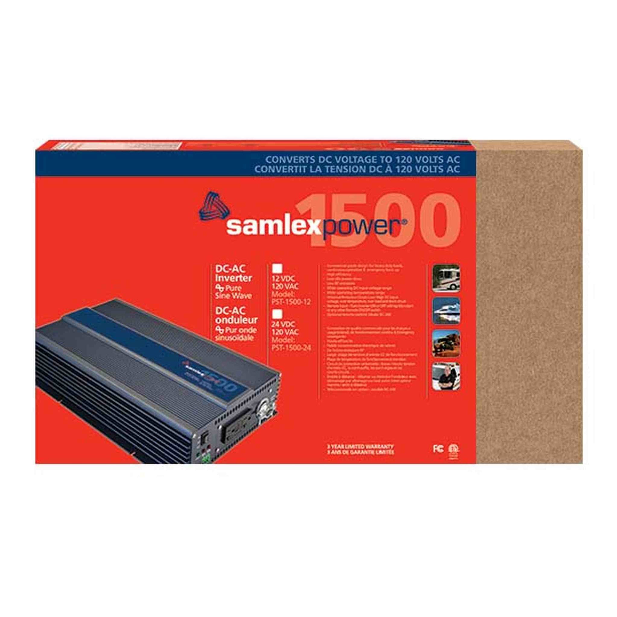 Samlex Inverter, 1500 Watts 12VDC, Pure Sine Wave 120VAC — Solar Guys Pro