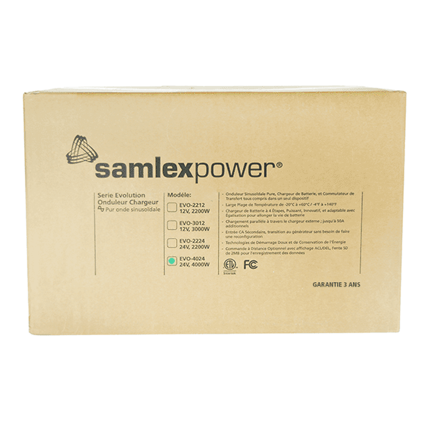 Samlex | Inverter/Charger 4000 Watts 24VDC 110ADC Charger 120VAC ...