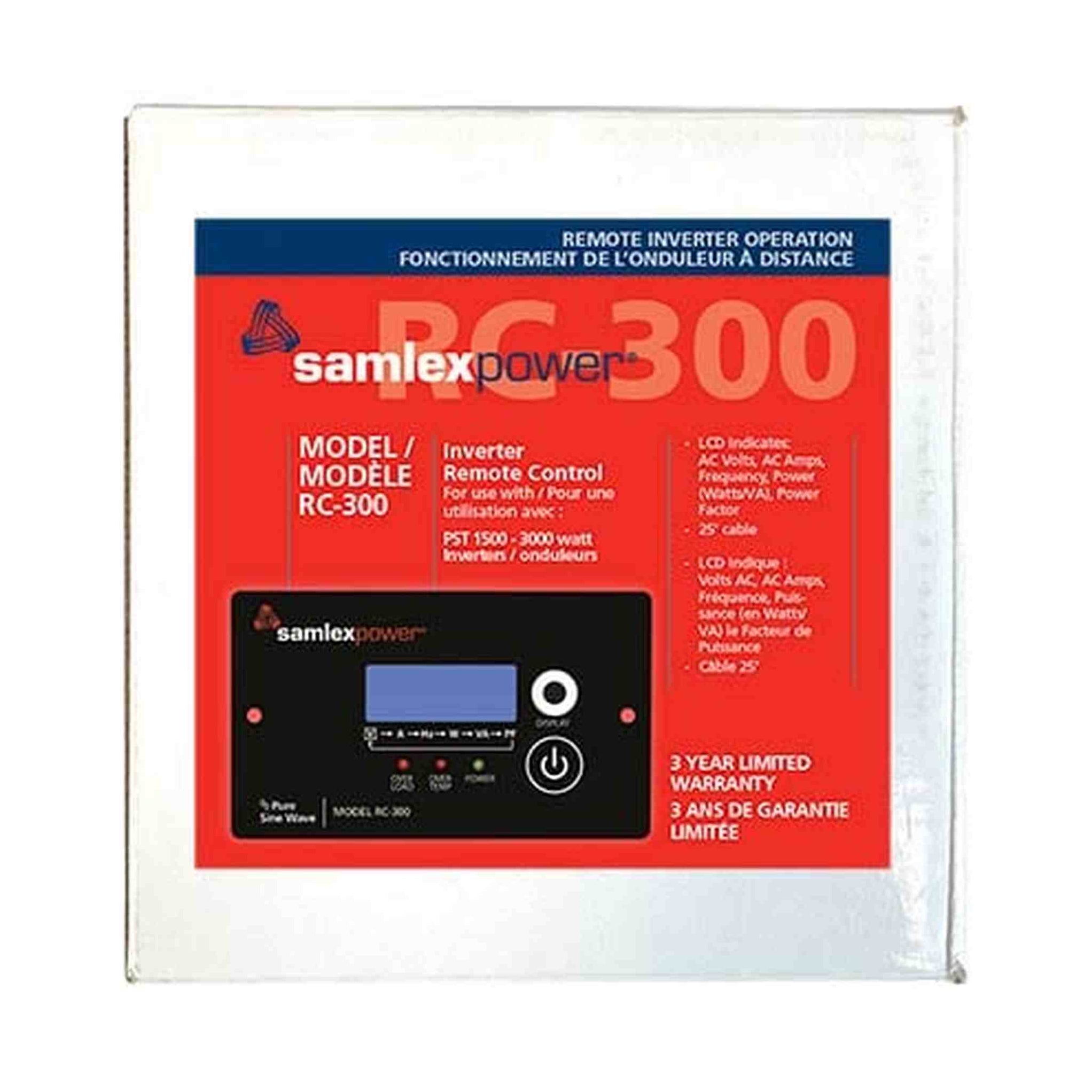 Samlex Remote, (PST Series Inverters) w/25' Cable — Solar Guys Pro