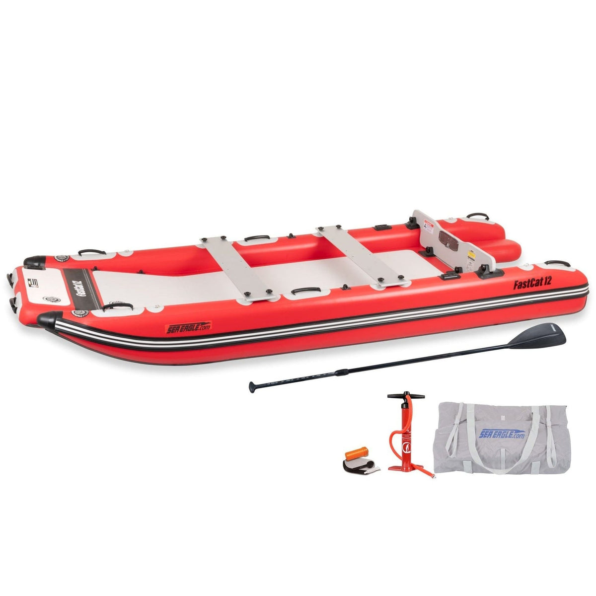 Sea Eagle | FastCat12™ Catamaran Inflatable Boat — Solar Guys Pro